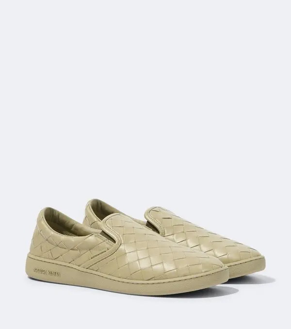 Bottega Veneta Intrecciato Sneakers - Beige