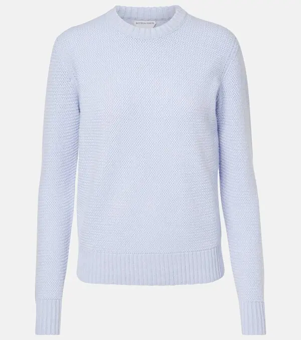 Bottega Veneta Wool Crewneck Sweater - Blue