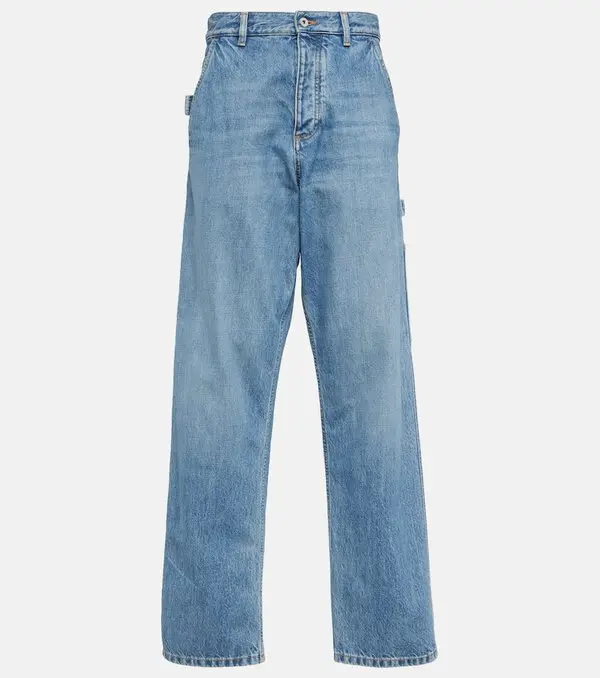 Bottega Veneta Mid-rise Cargo Jeans - Blue