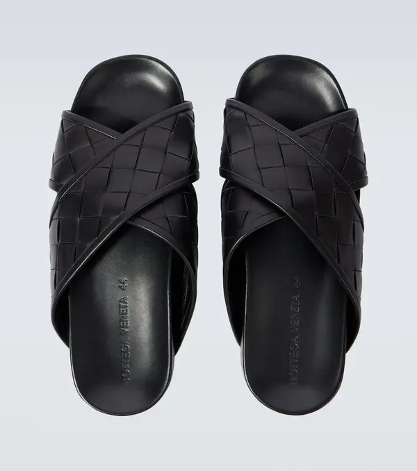 Bottega Veneta Tarik Intrecciato Leather Sandals