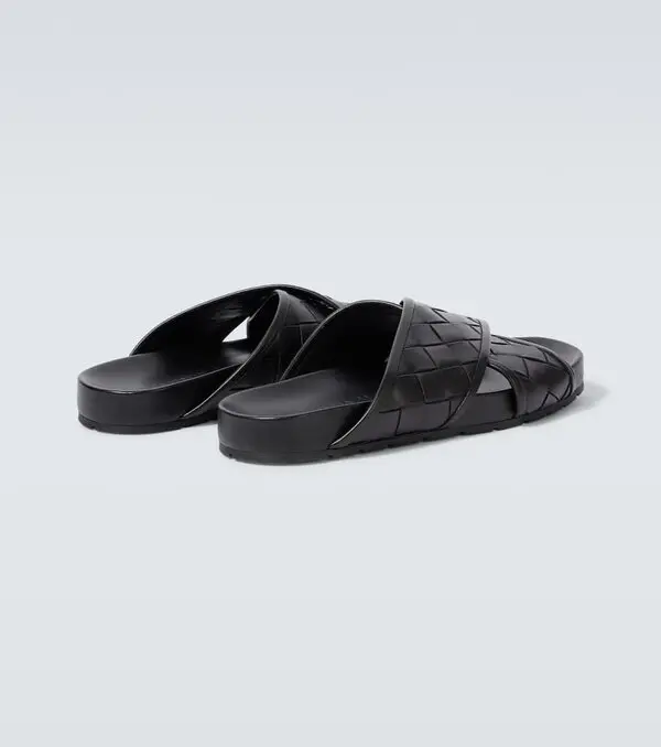 Bottega Veneta Tarik Intrecciato Leather Sandals