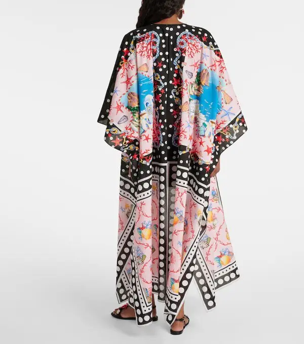 Dolce & Gabbana Capri Printed Cotton Kaftan
