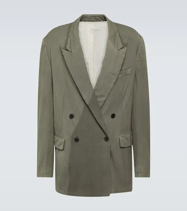 Dries Van Noten Oversized Wool-blend Blazer