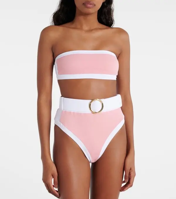 ALEXANDRA MIRO Whitney High-rise Bikini Bottom - Pink