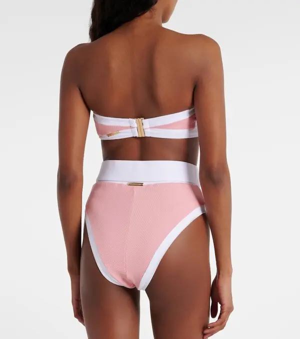 ALEXANDRA MIRO Whitney High-rise Bikini Bottom - Pink