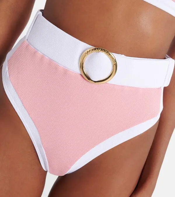 ALEXANDRA MIRO Whitney High-rise Bikini Bottom - Pink