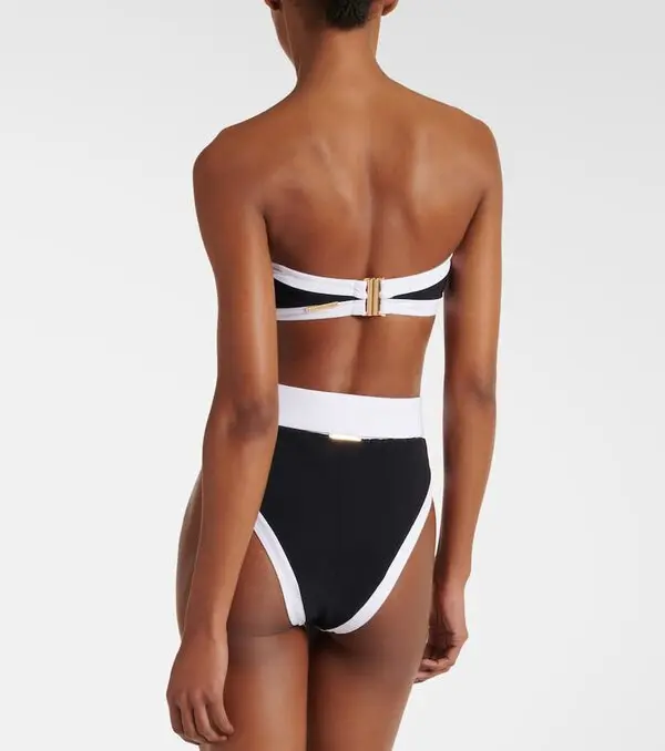 ALEXANDRA MIRO Whitney High-rise Bikini Bottom - Black