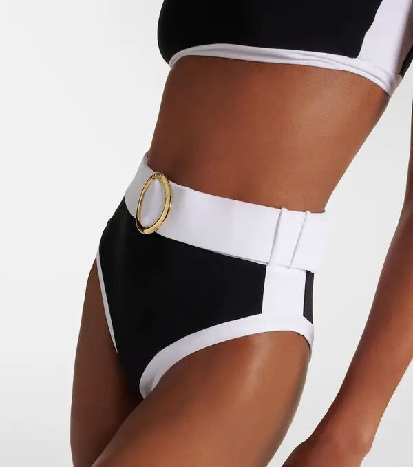 ALEXANDRA MIRO Whitney High-rise Bikini Bottom - Black