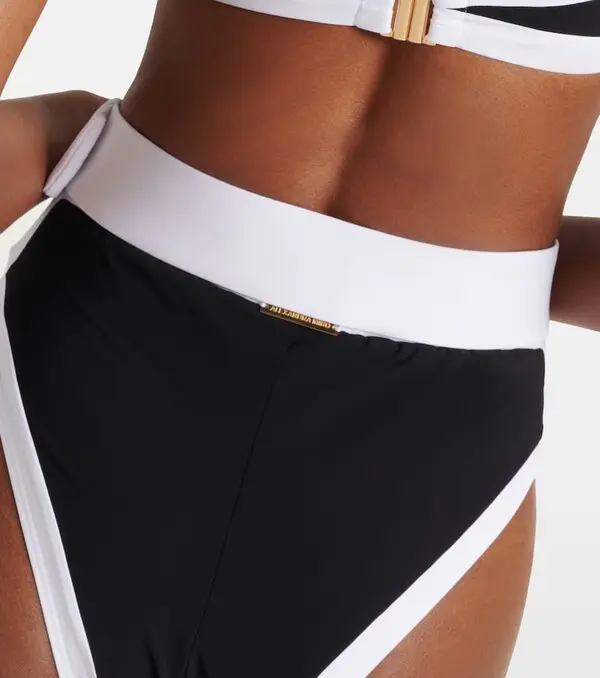 ALEXANDRA MIRO Whitney High-rise Bikini Bottom - Black