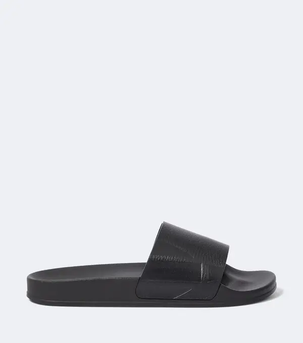 Frescobol Carioca Humberto Leather Slides - Black