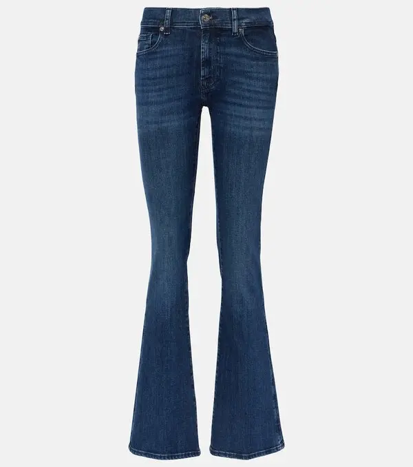 7 For All Mankind Mid-rise Bootcut Jeans - Blue