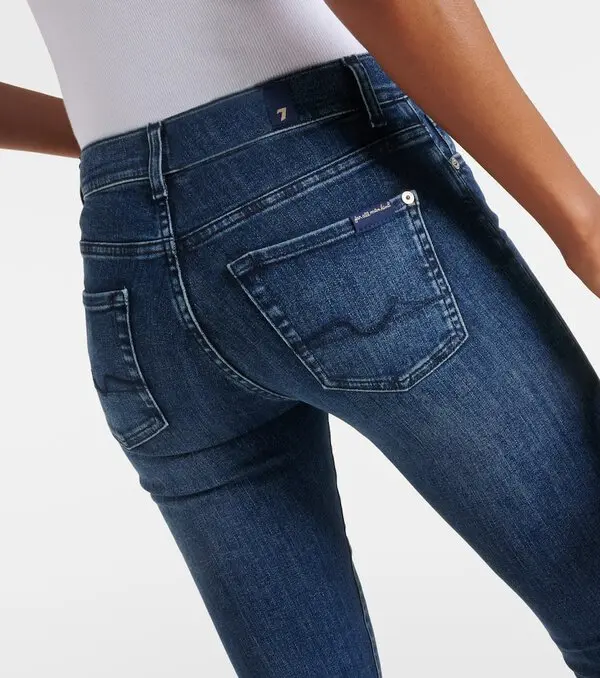 7 For All Mankind Mid-rise Bootcut Jeans - Blue