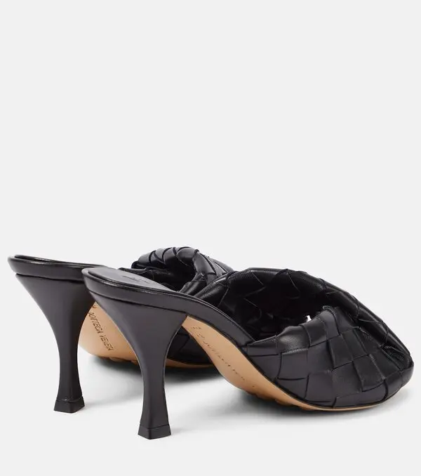 Bottega Veneta Lamb Leather Mules - Black