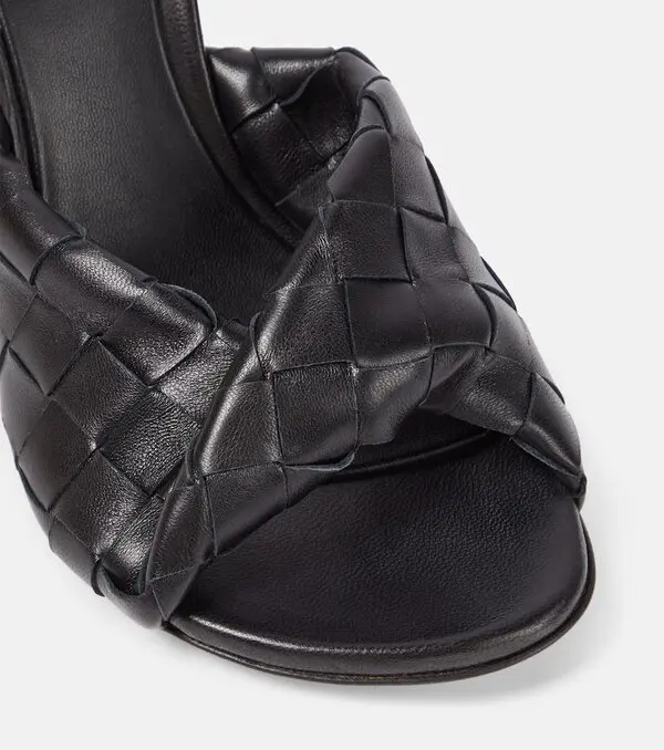 Bottega Veneta Lamb Leather Mules - Black