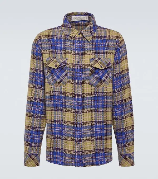 GOD'S TRUE CASHMERE Tartan Cashmere Shirt - Multicoloured