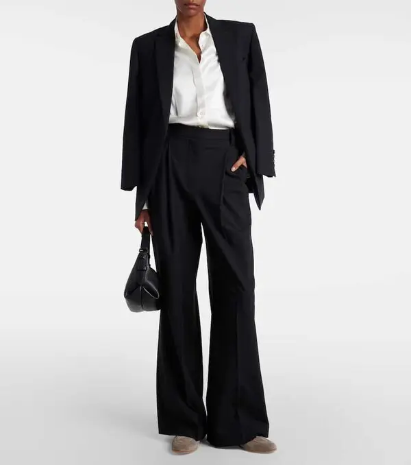 Brunello Cucinelli Silk-blend Satin Blouse - White