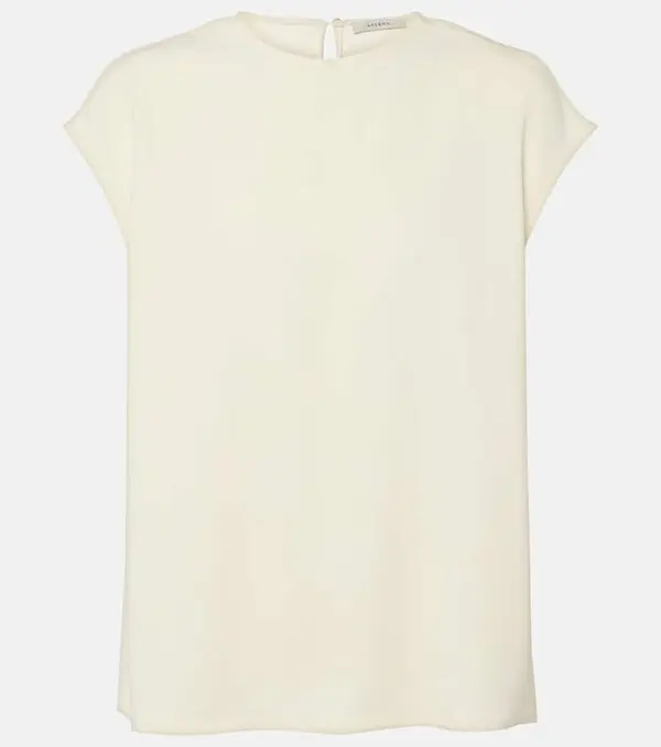 Asceno Dasha Crêpe Top - Yellow
