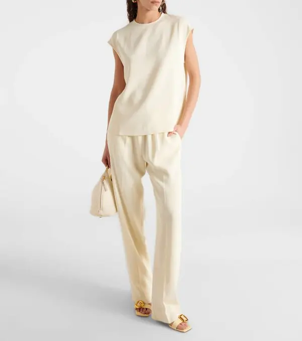 Asceno Dasha Crêpe Top - Yellow