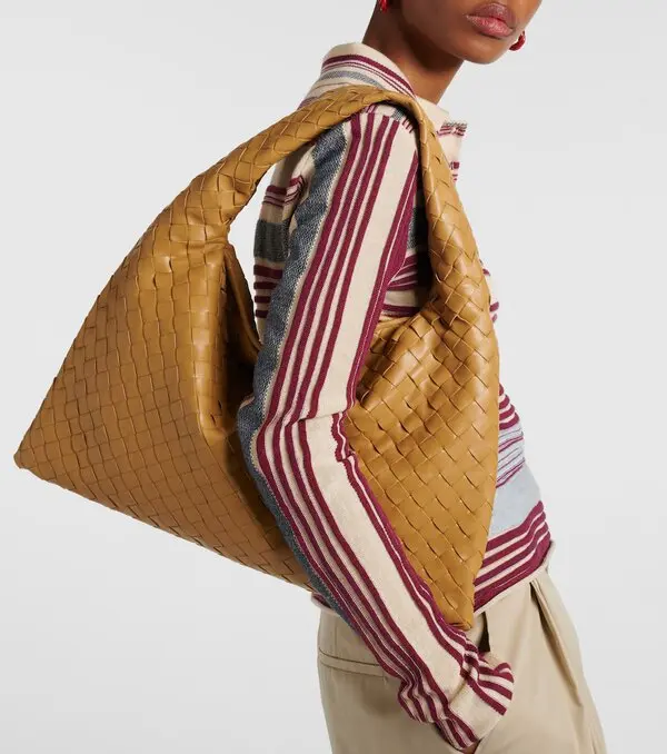 Bottega Veneta Hop Small Shoulder Bag - Brown