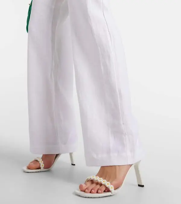 Faithfull The Brand Isotta High-rise Straight Linen Pants - White