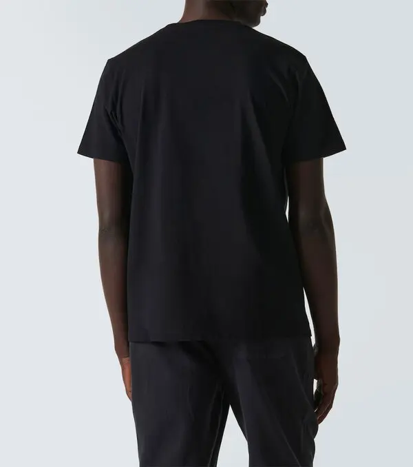 FRAME Logo Cotton Jersey T-shirt - Black