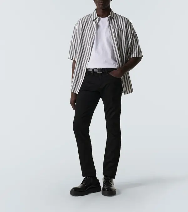 FRAME Logo Cotton Jersey T-shirt - White