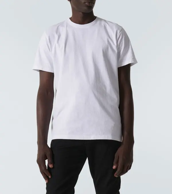 FRAME Logo Cotton Jersey T-shirt - White