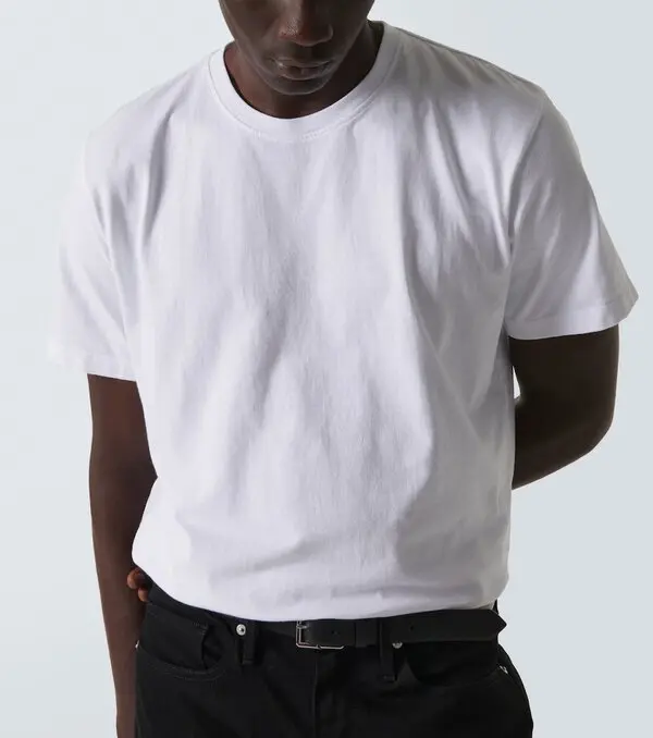 FRAME Logo Cotton Jersey T-shirt - White