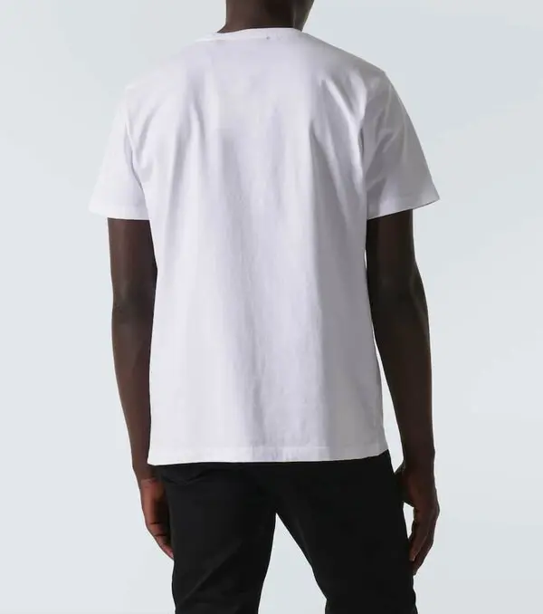 FRAME Logo Cotton Jersey T-shirt - White