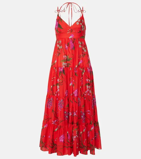 Erdem Floral Cotton-blend Midi Dress - Multicoloured
