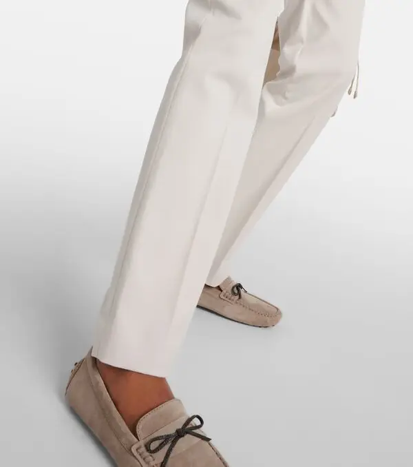 Brunello Cucinelli Cotton-blend Slim Pants