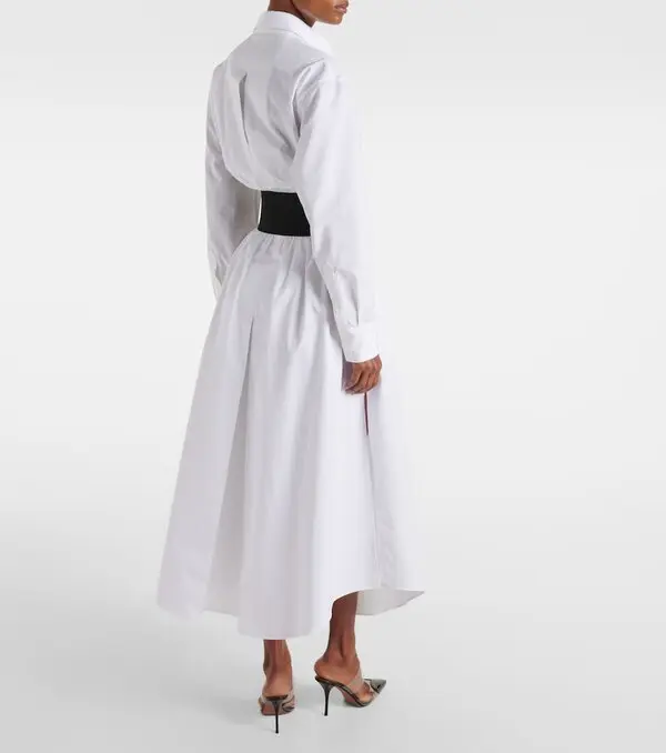 Alaïa Cotton Poplin Shirt Dress