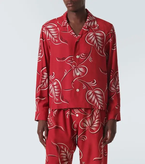 BODE Creeping Begonia Printed Shirt