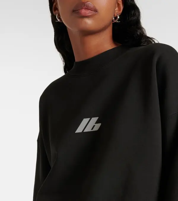 Balenciaga Crewneck Cotton Jersey Sweatshirt
