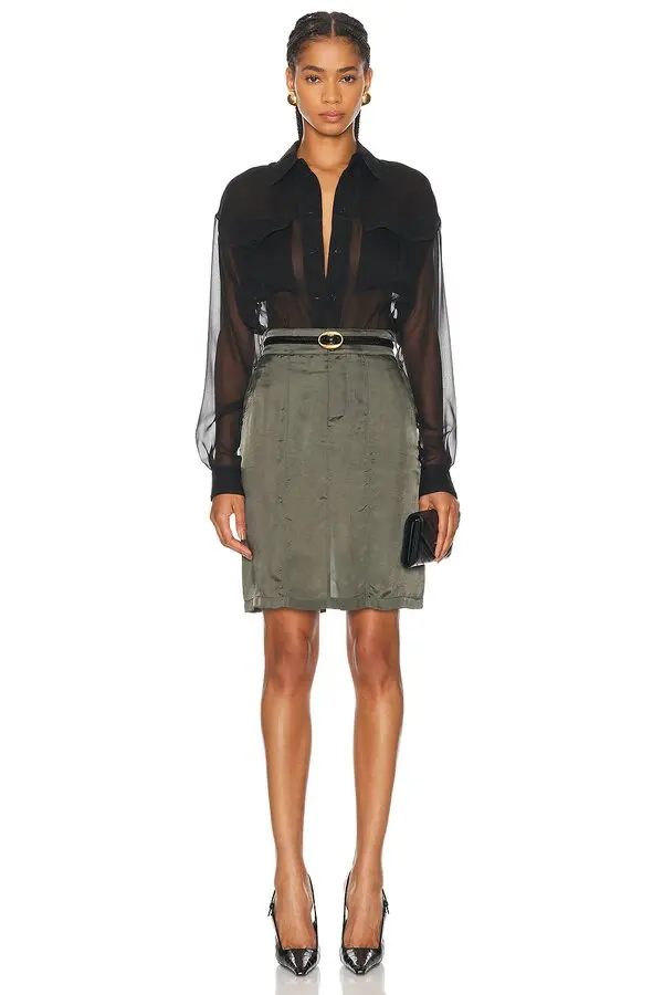 Saint Laurent Button Up Top