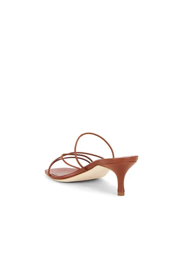 Manolo Blahnik Ninfemu 50 Nappa Sandal - Medium Brown