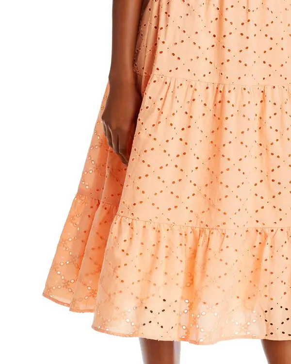 KOKO + MASON Eyelet Midi Dress