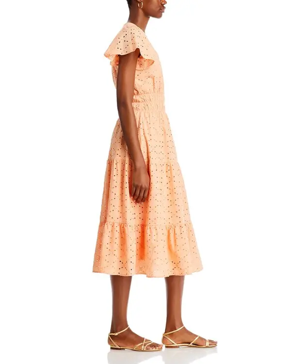KOKO + MASON Eyelet Midi Dress