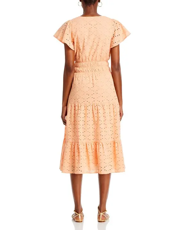 KOKO + MASON Eyelet Midi Dress