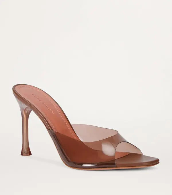 Amina Muaddi Alexa Glass Mules