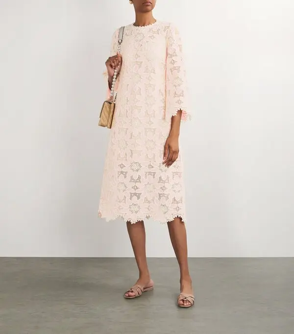 mint green lace maxi dress Mint Maxi Dress with Criss Cross Back and Crochet Detail main image 1
