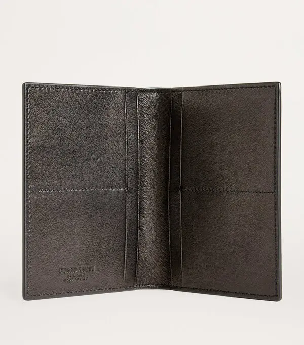 Giorgio Armani Lamb Leather Passport Holder