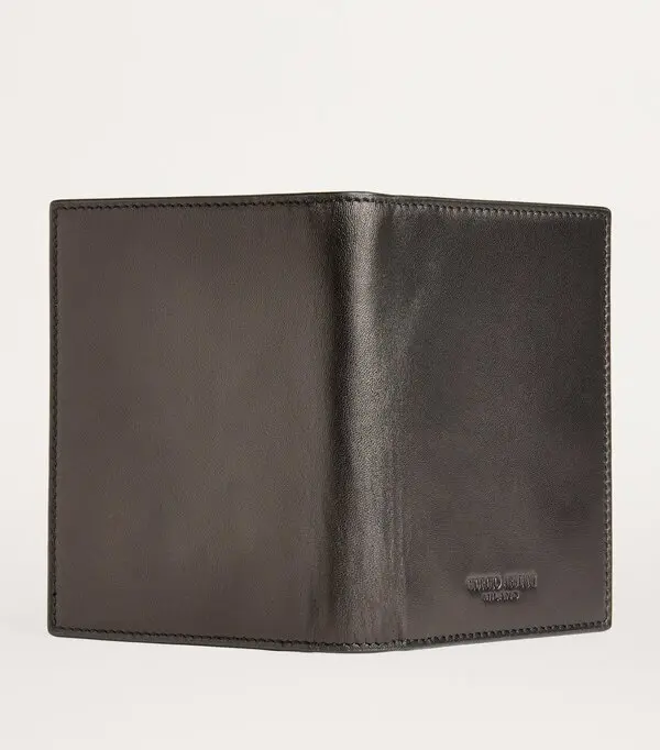 Giorgio Armani Lamb Leather Passport Holder