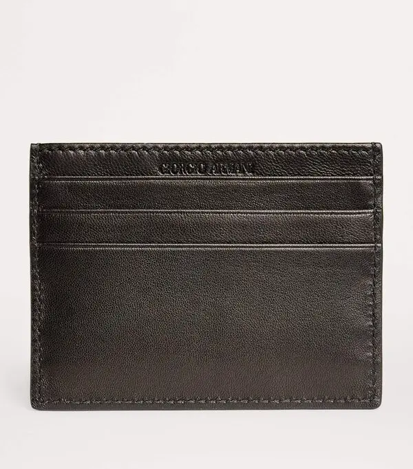 Giorgio Armani Lamb Leather Card Holder