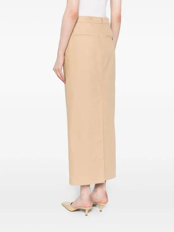 Wardrobe.NYC Drill Column Maxi Skirt - Brown