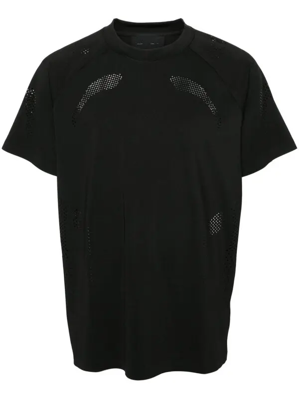 HELIOT EMIL Intine Round-neck Perforated T-shirt