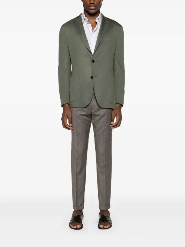 LARDINI Striped Linen-blend Shirt - White