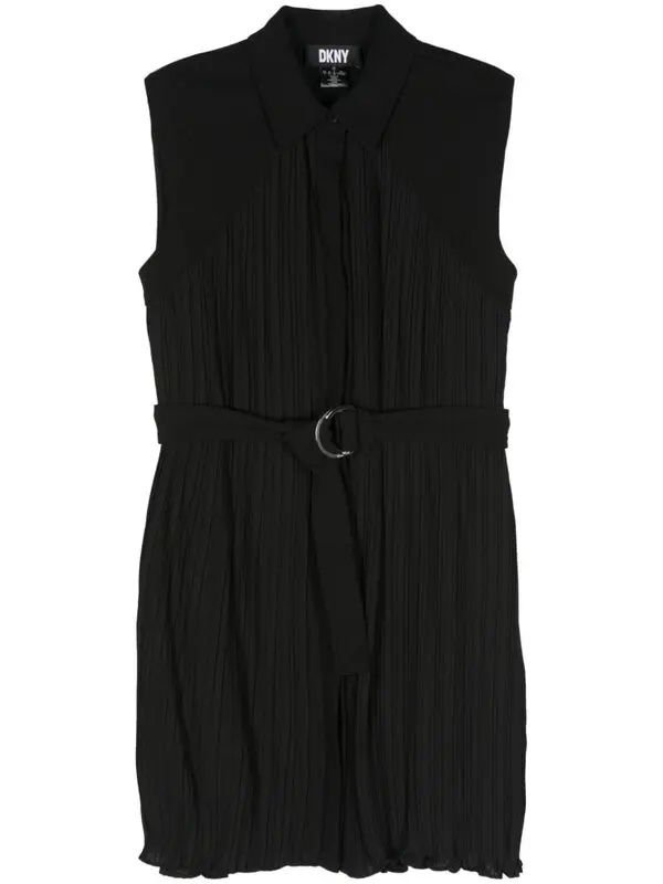 Dkny Pleated Midi Shirt Dress