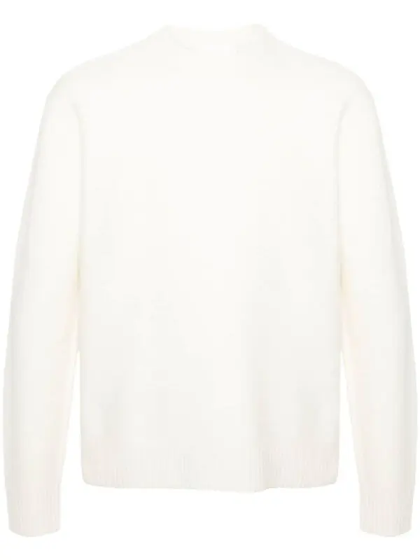JIL SANDER Crew-neck Boiled Wool Jumper