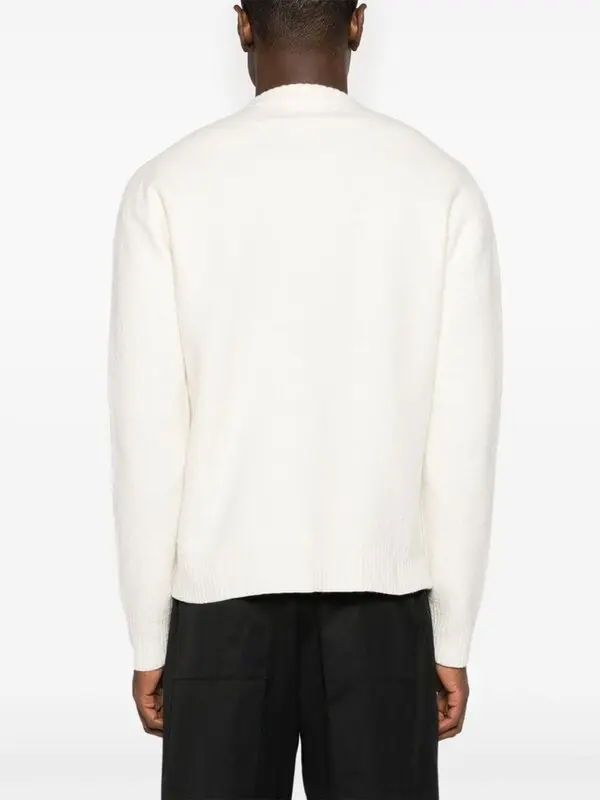 JIL SANDER Crew-neck Boiled Wool Jumper